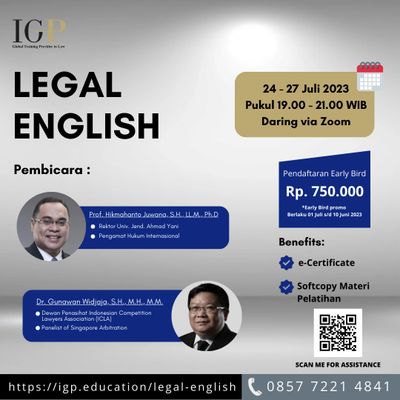 Pelatihan Legal English IGP
